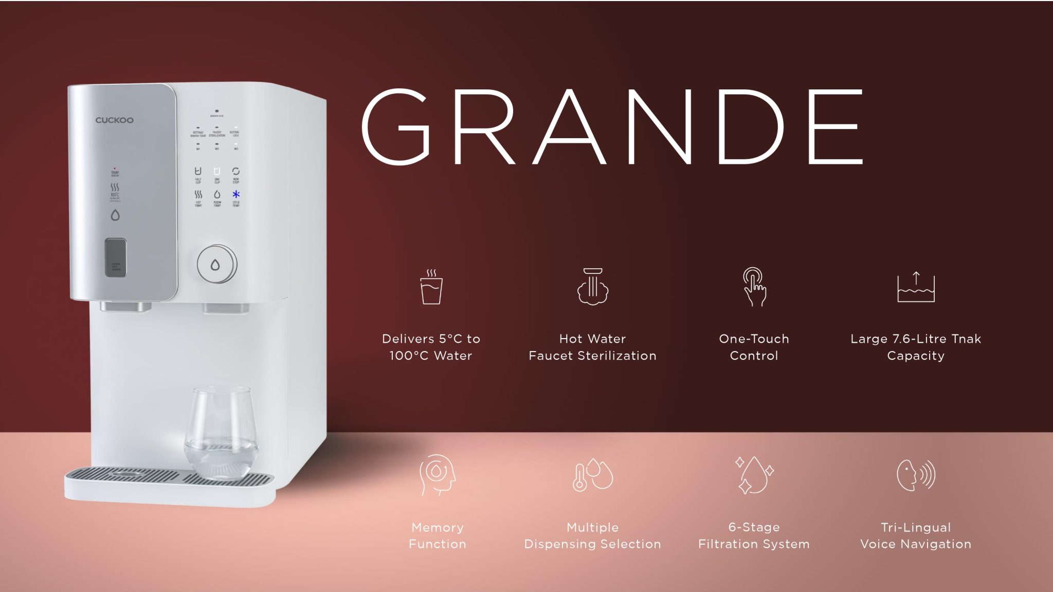 PENAPIS AIR CUCKOO GRANDE | BIG TANK, AIR PANAS 100°C